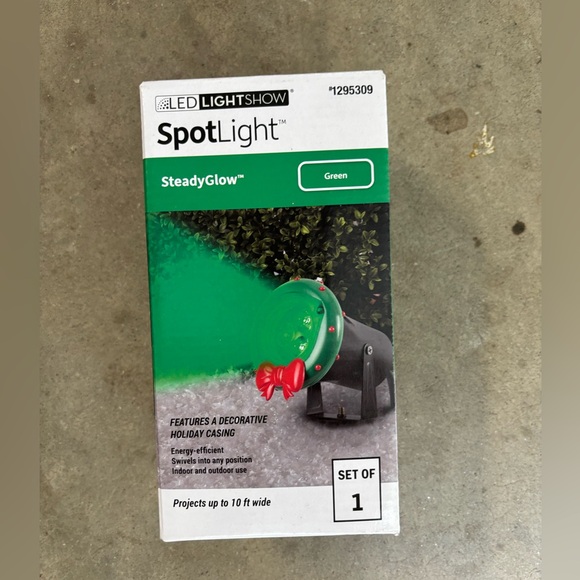 Holiday | Gemmy Led Lightshow Steady Glow Green Led Spot Light ...